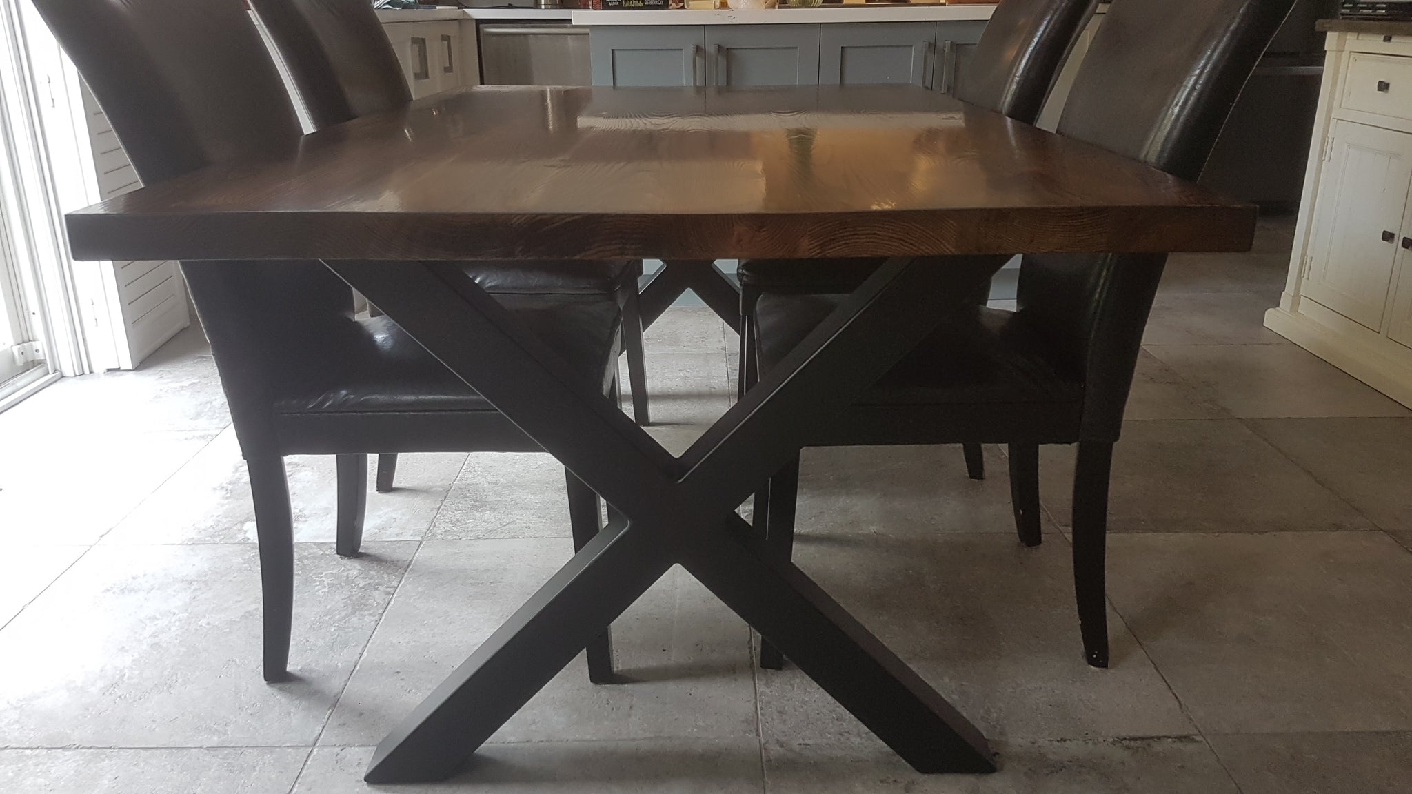 Heavy Duty 3" X-Frame Metal Table Legs – Black & Smith Ironworks