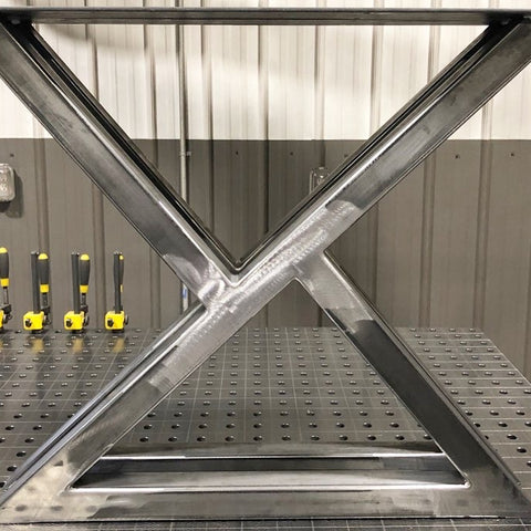 Raw steel legs store