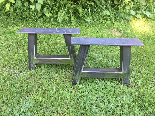 A-Frame Metal Table Legs – Black & Smith Ironworks