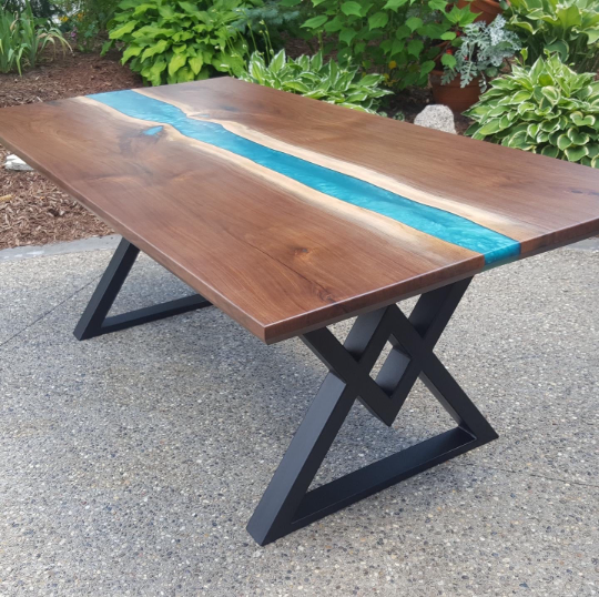 Diamond Metal Table Legs – Black & Smith Ironworks