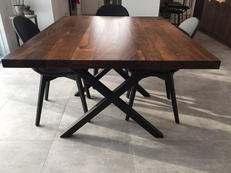 X-Frame Metal Table Legs – Black & Smith Ironworks