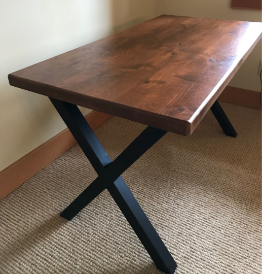 X-Frame Metal Table Legs – Black & Smith Ironworks